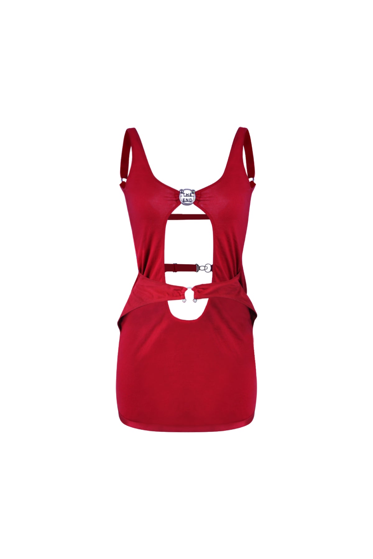 Greedy Backless Mini Dress In Red – The End Label